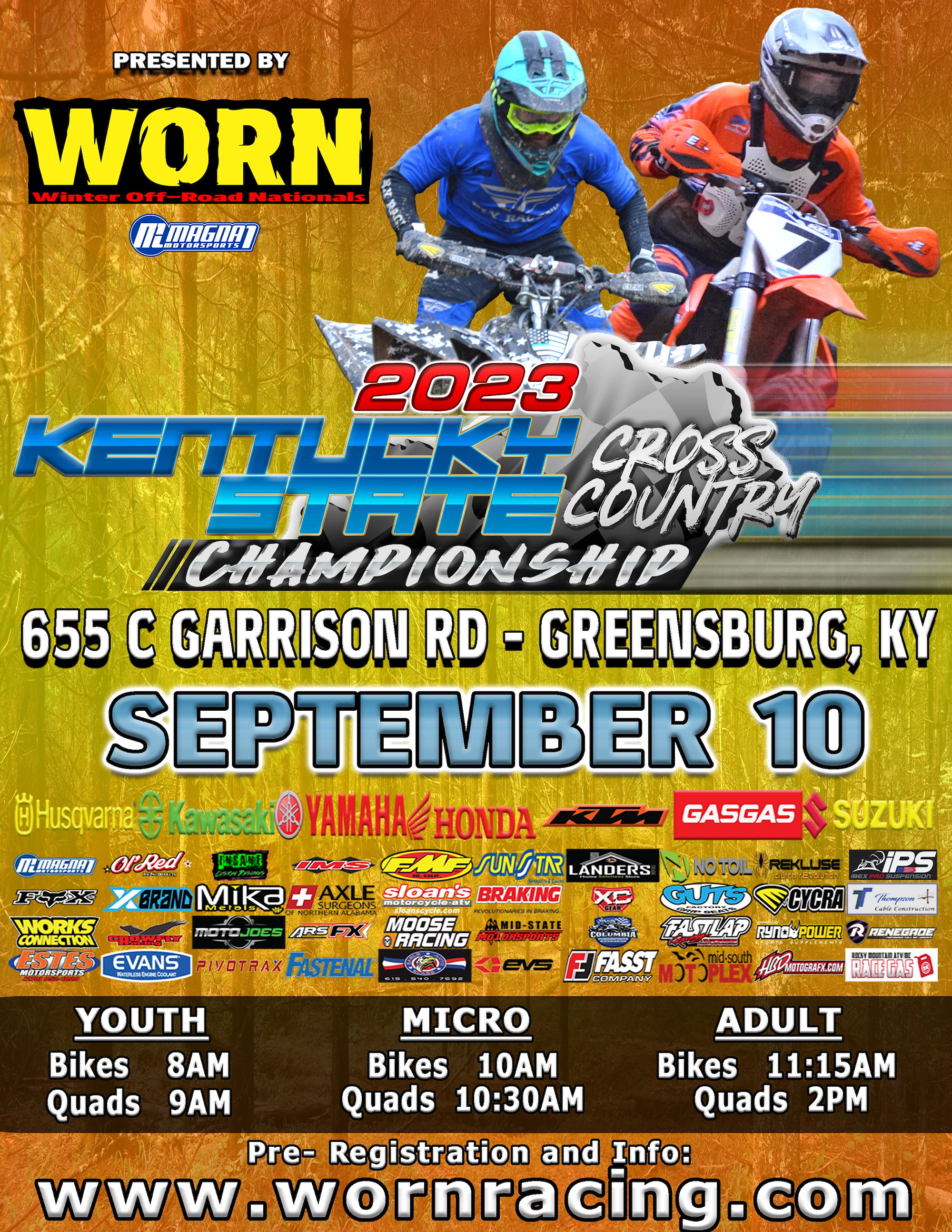 2023-2024 - Round 1 - KY ST XC Champ | WORN Racing